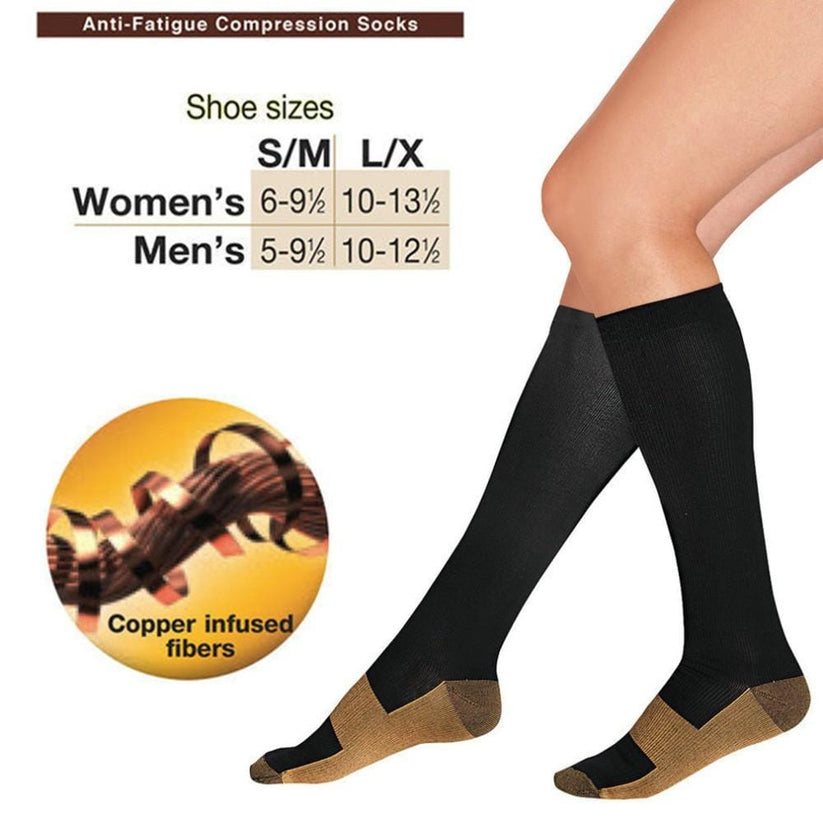 Copper Compression Socks Made For Foot & Leg Support | Energy Fit Wear