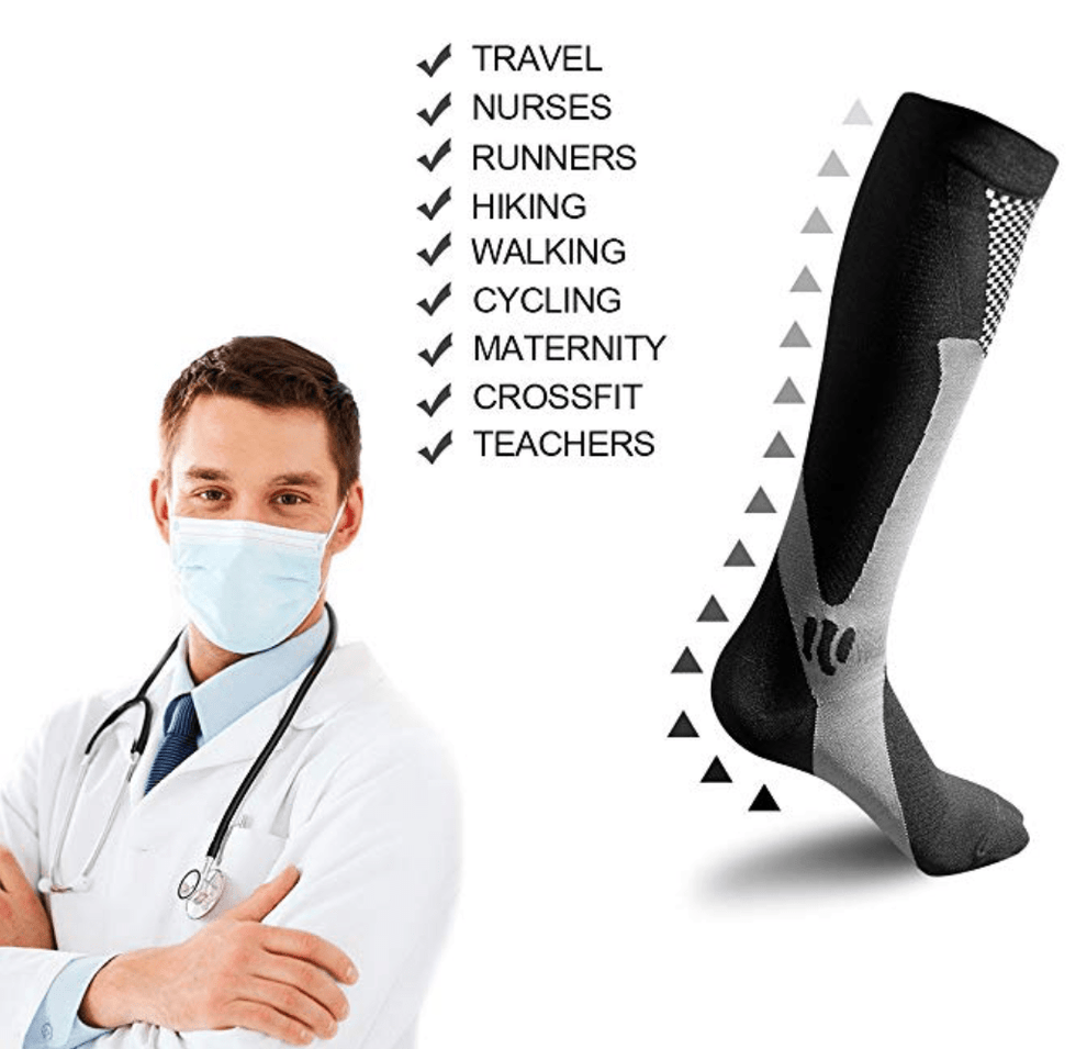 High Graduated Compression Socks 20-30mmHg (Pack of 2) – Energy Fit Wear