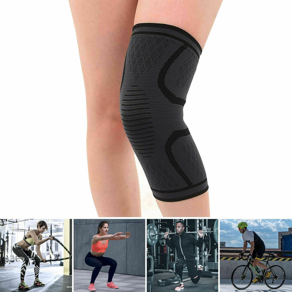 Compression Knee Sleeve Made for Knee Pain Relief | Compression Knee ...